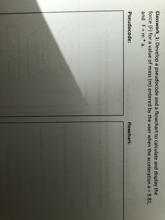 (Solved) : Classwork1 Develop Pseudocode Flowchart Calculate Display ... (Solved) : Classwork1 Develop Pseudocode Flowchart Calculate Display ...
