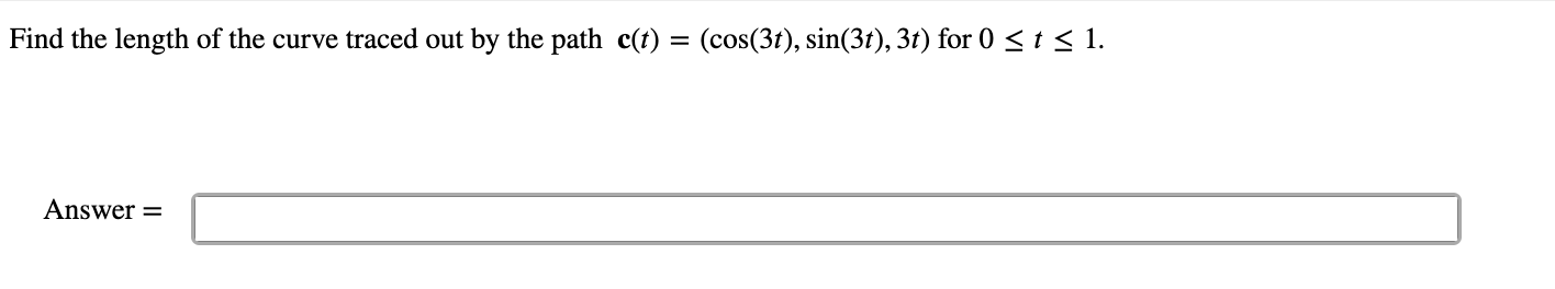 Solved Find the length of the curve traced out by the path | Chegg.com