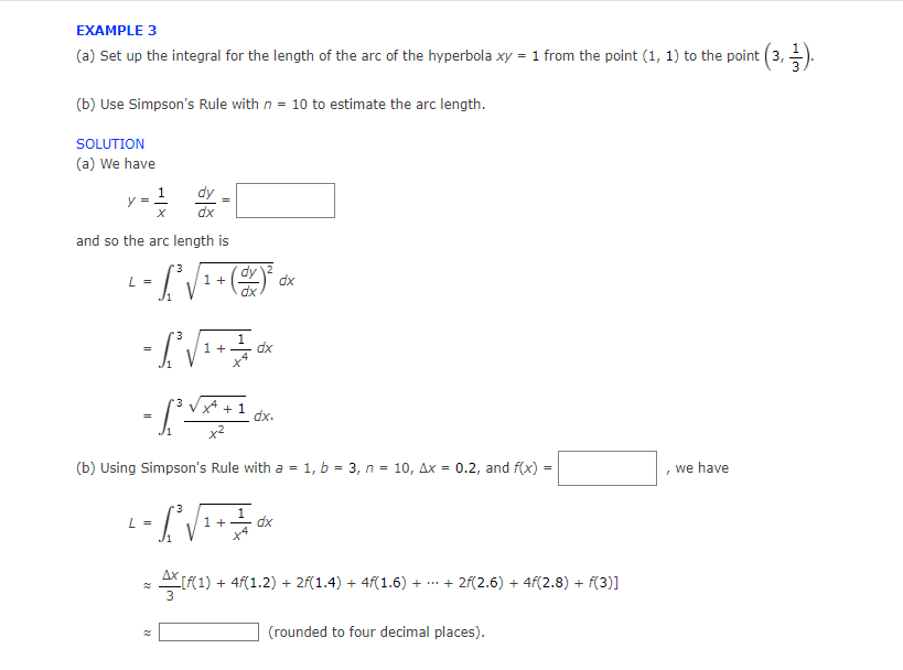 Solved EXAMPLE 3 (a) Set up the integral for the length of | Chegg.com