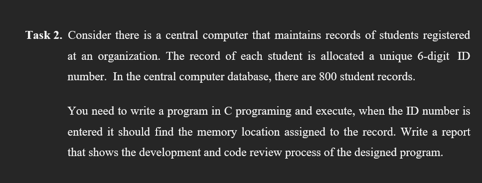 Solved i need an answer for this task Task 2. ﻿Consider | Chegg.com