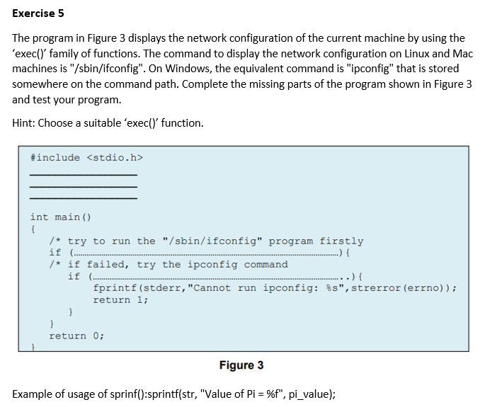 Solved The program in Figure 3 displays the network | Chegg.com