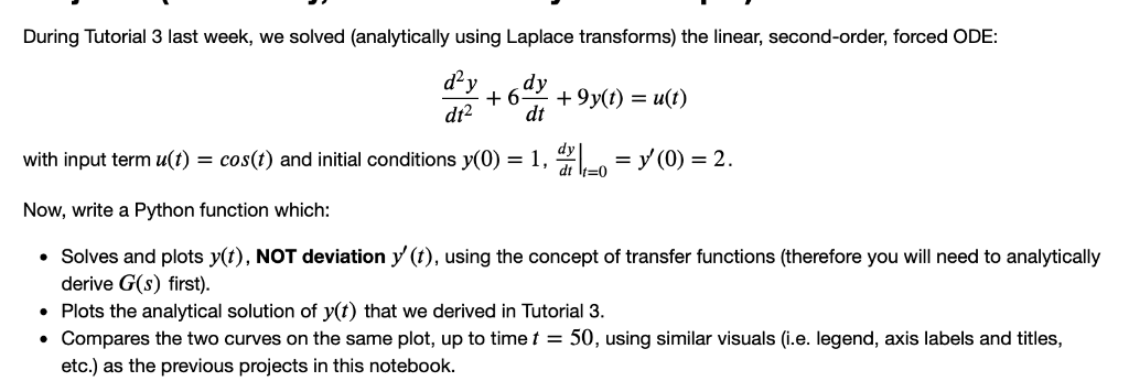 We Solved Analytically Using Laplace Transforms The 