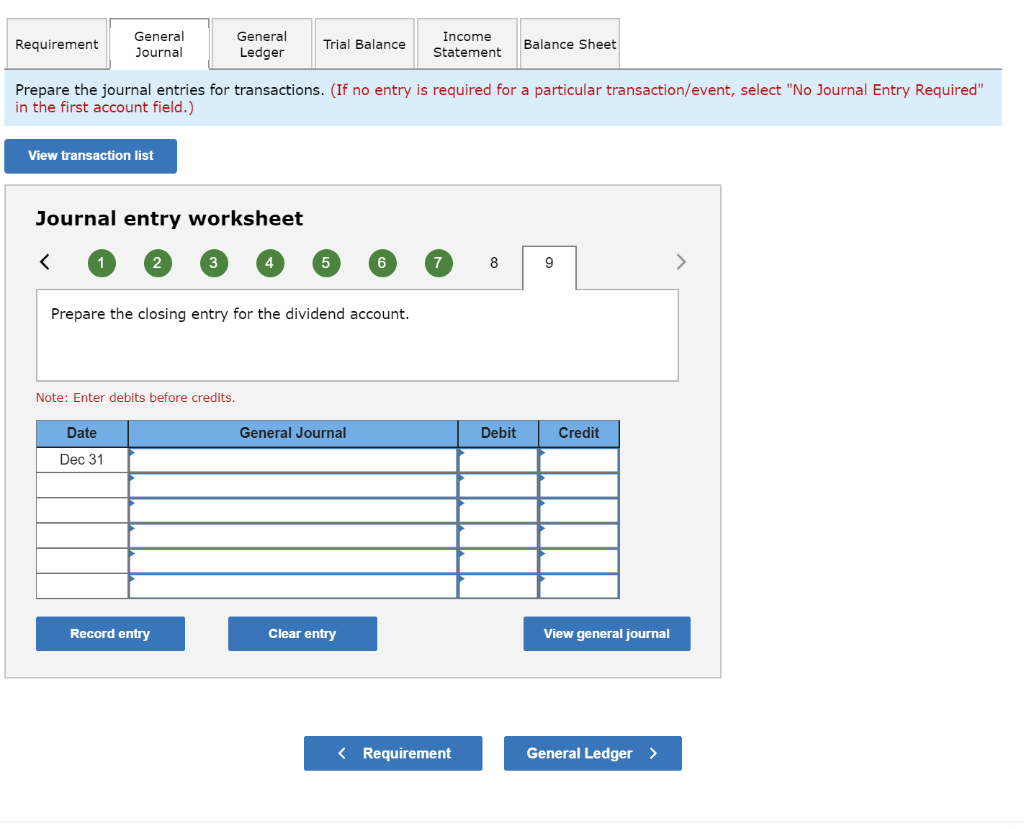 Solved Requirement General Journal General Ledger Trial | Chegg.com