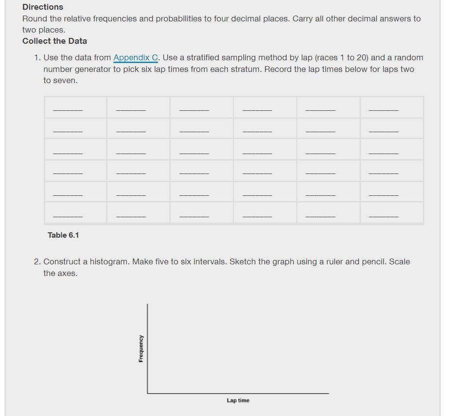 Solved Directions Round the relative frequencies and | Chegg.com