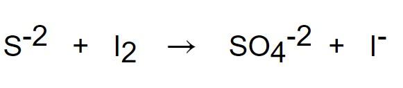 Solved S−2+I2→SO4−2+I− | Chegg.com