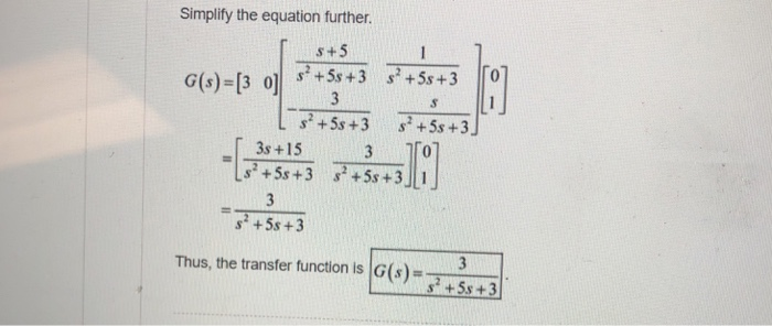Solved A single-input, single-output system has the matrix | Chegg.com