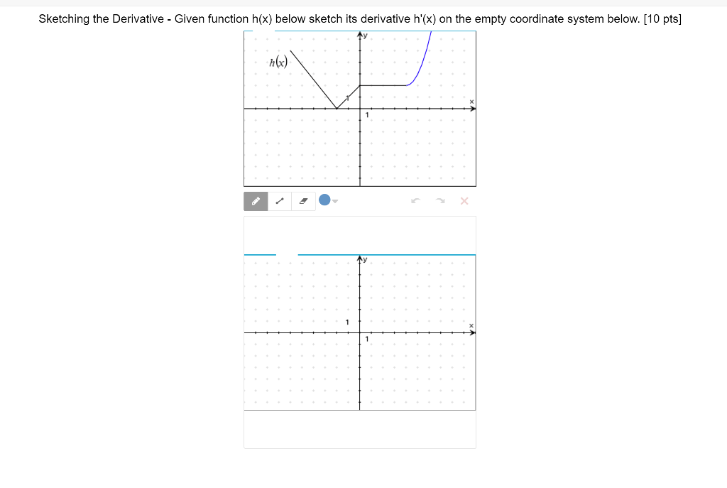 Solved Sketching the Derivative - Given function h(x) below | Chegg.com