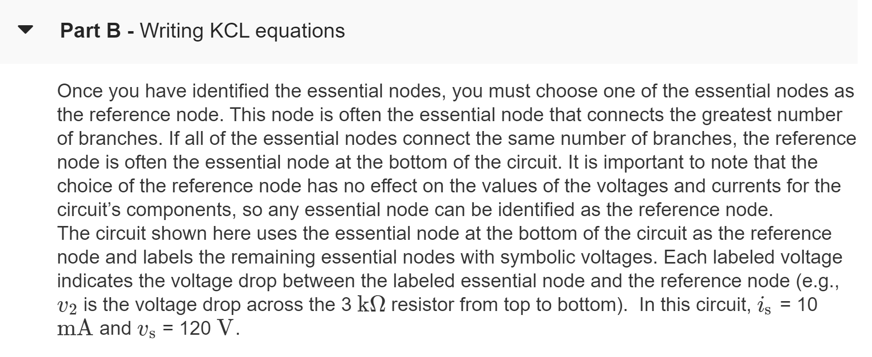 Solved Learning Goal: To use the node-voltage method to | Chegg.com