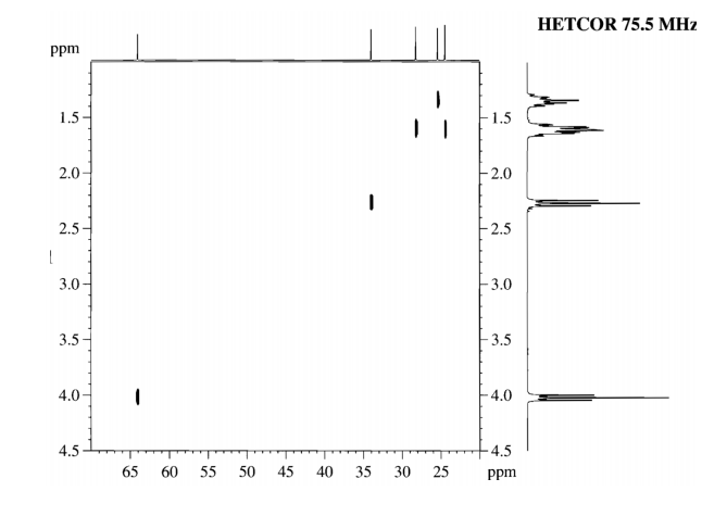 Solved CHEM 4723L 2D NMR The structure of a lactone and its | Chegg.com