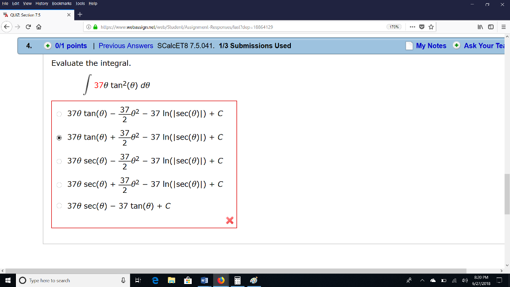 Solved Describe what you find interesting about integration. | Chegg.com