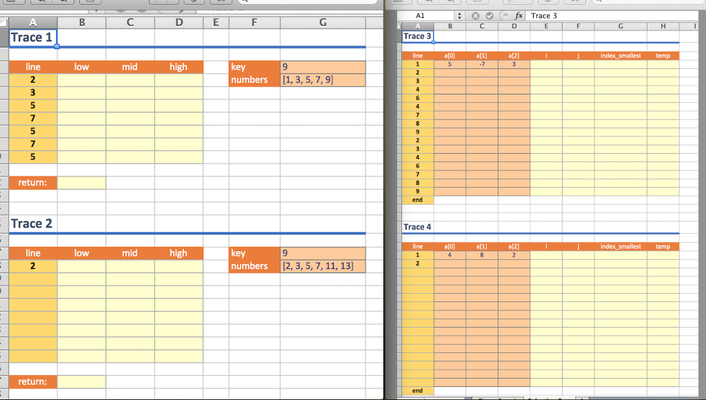 Solved Python Please Python Please Hand Traces Record the | Chegg.com