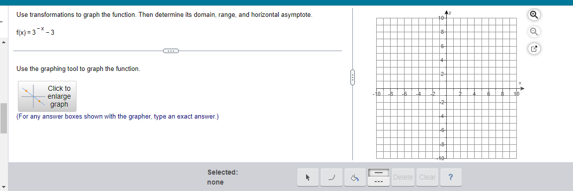 Solved Use transformations to graph the function. Then | Chegg.com