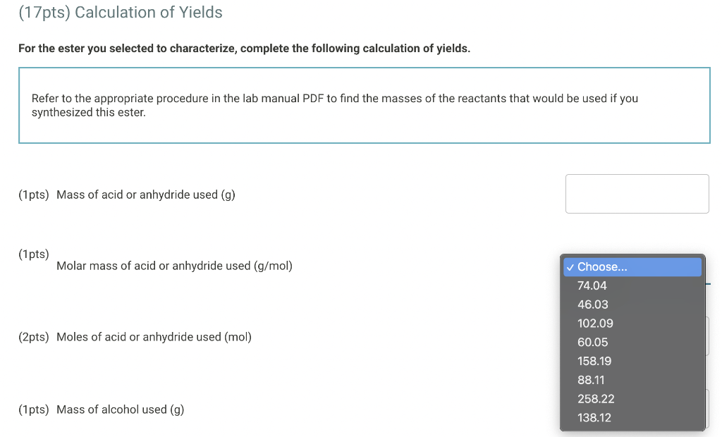 Report - Synthesis of Esters Synthesis of Esters How | Chegg.com
