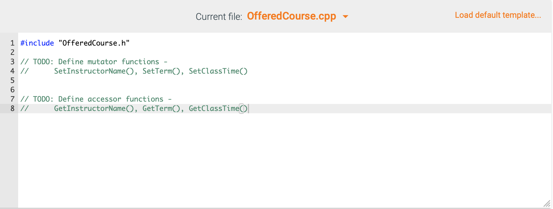 11.13 LAB: Course information (derived classes) Given | Chegg.com