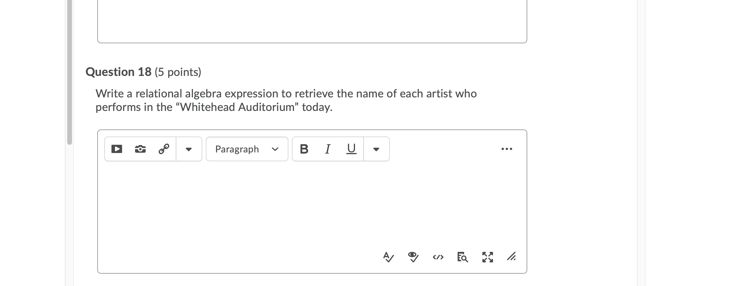 Solved Art Performance Database Consider the following | Chegg.com