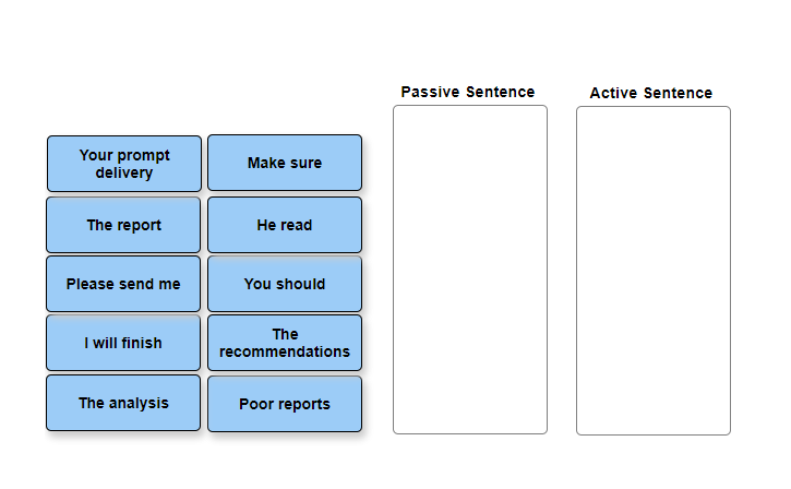 Identifying Active versus Passive Sentences One | Chegg.com