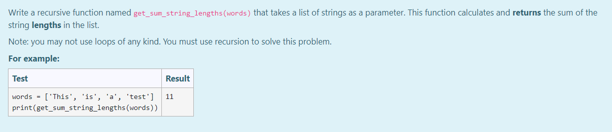 Solved Write a recursive function named | Chegg.com