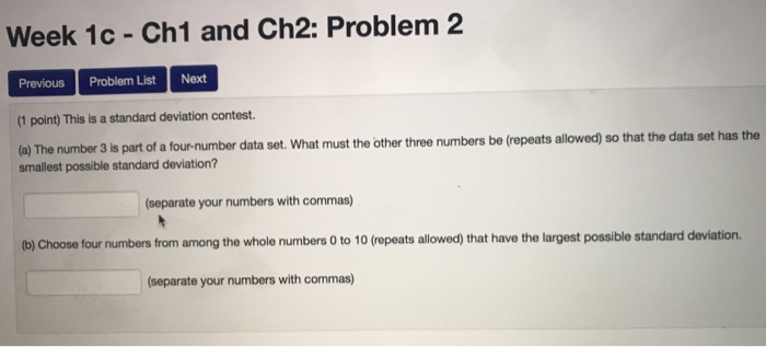 Solved Week 1c - Ch1 and Ch2: Problem 2 Previous Problem | Chegg.com