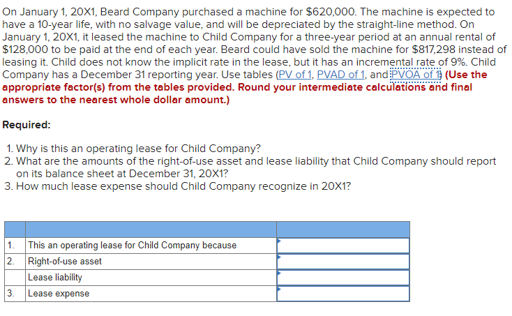 Solved On January 1 20X1 Beard Company Purchased A Machine Chegg solved-on-january-1-20x1-beard-company-purchased-a-machine-chegg