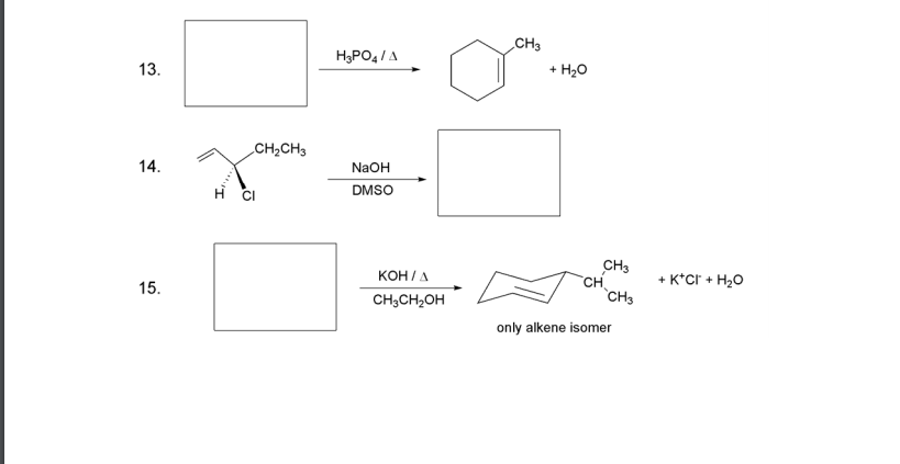 Solved Practice problems with SN1, Sn2, E1, and E2 | Chegg.com
