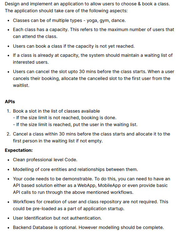 Solved Design and implement an application to allow users to | Chegg.com
