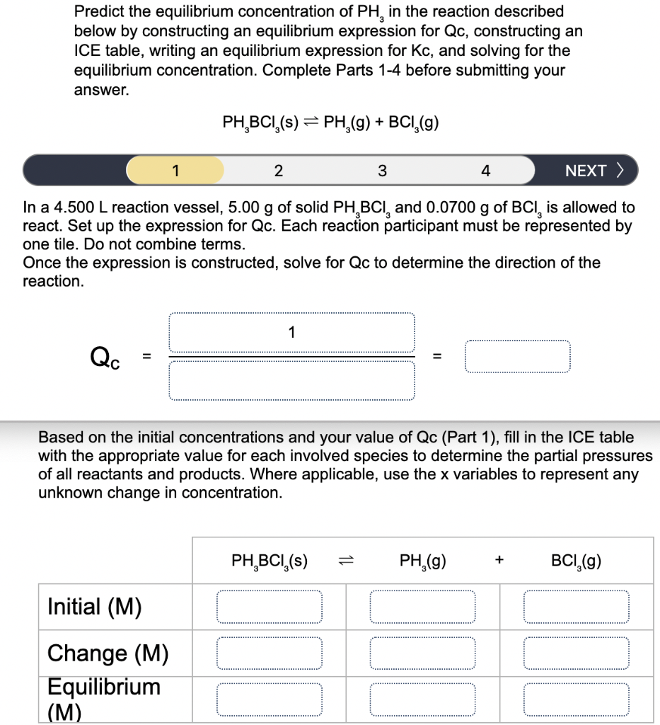 Solved Predict the equilibrium concentration of PH3 in the | Chegg.com