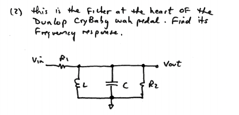 Solved Derive expression for the frequency response of the | Chegg.com