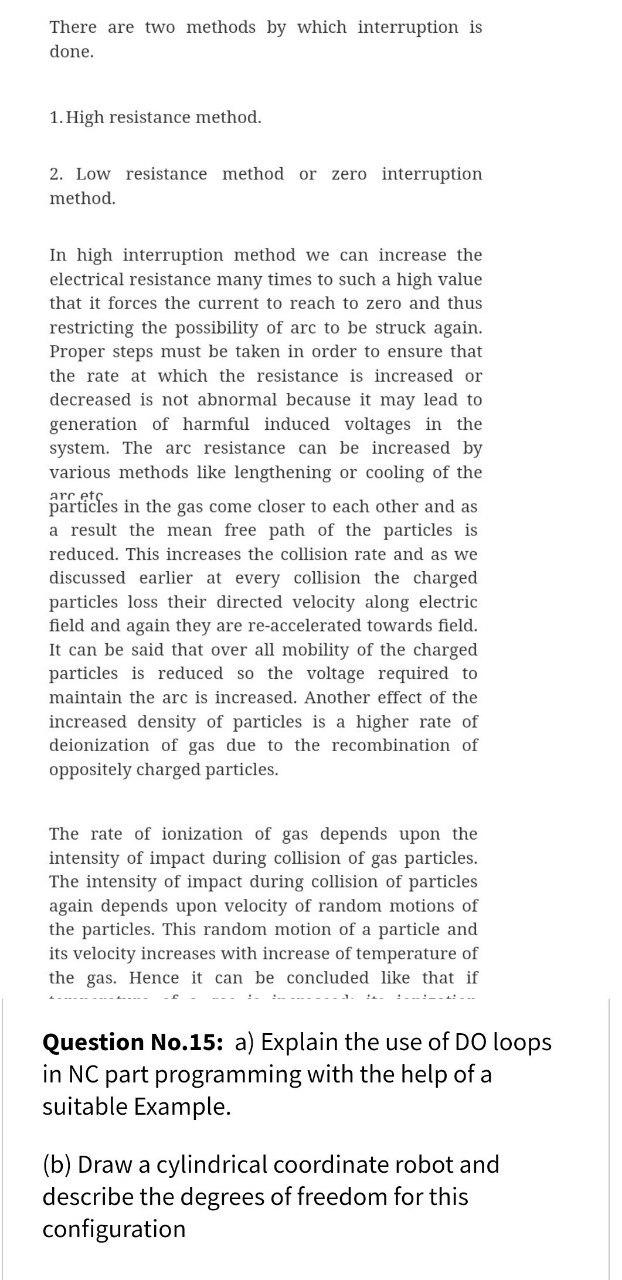 Solved There are two methods by which interruption is done. | Chegg.com