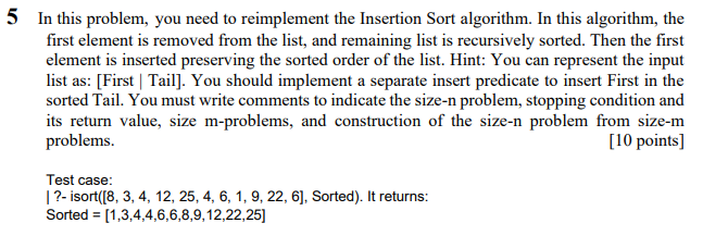 Solved 5 In this problem, you need to reimplement the | Chegg.com