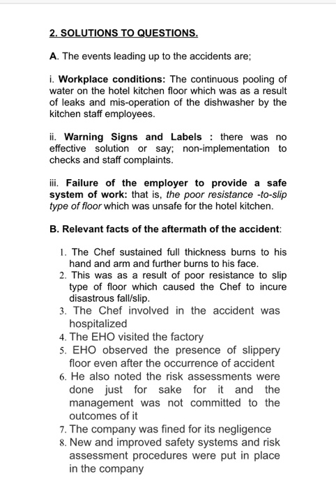 Solved Below is osha case study. You are required to | Chegg.com