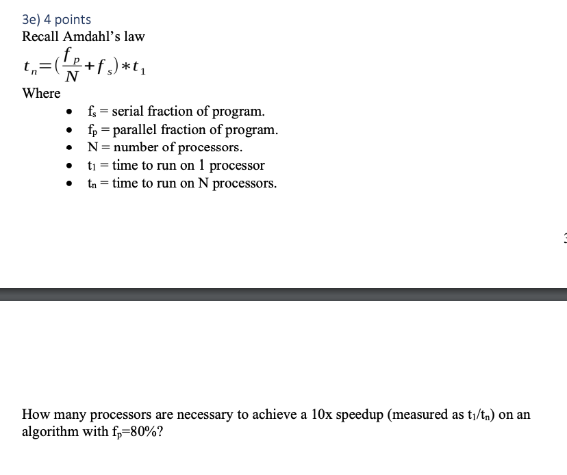 3 High Performance Computing 3a) 4 points Briefly | Chegg.com