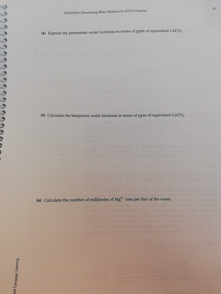 5. A student collected the following data while using | Chegg.com