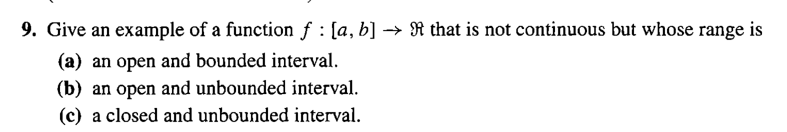 Solved 9. Give an example of a function f : [a, b] + N that | Chegg.com