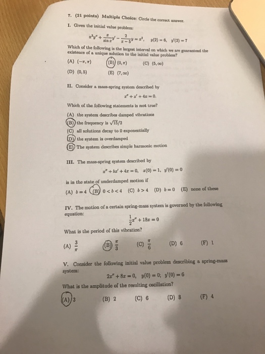 Multiple Choice: Circle the correct answer. 1. Given | Chegg.com