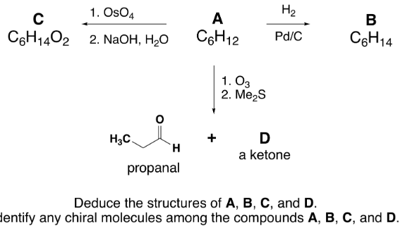 Solved Use the information shown below to deduce the | Chegg.com