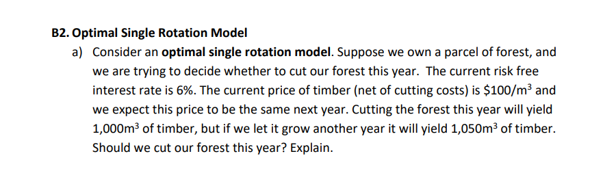 Solved 32. Optimal Single Rotation Model a) Consider an | Chegg.com