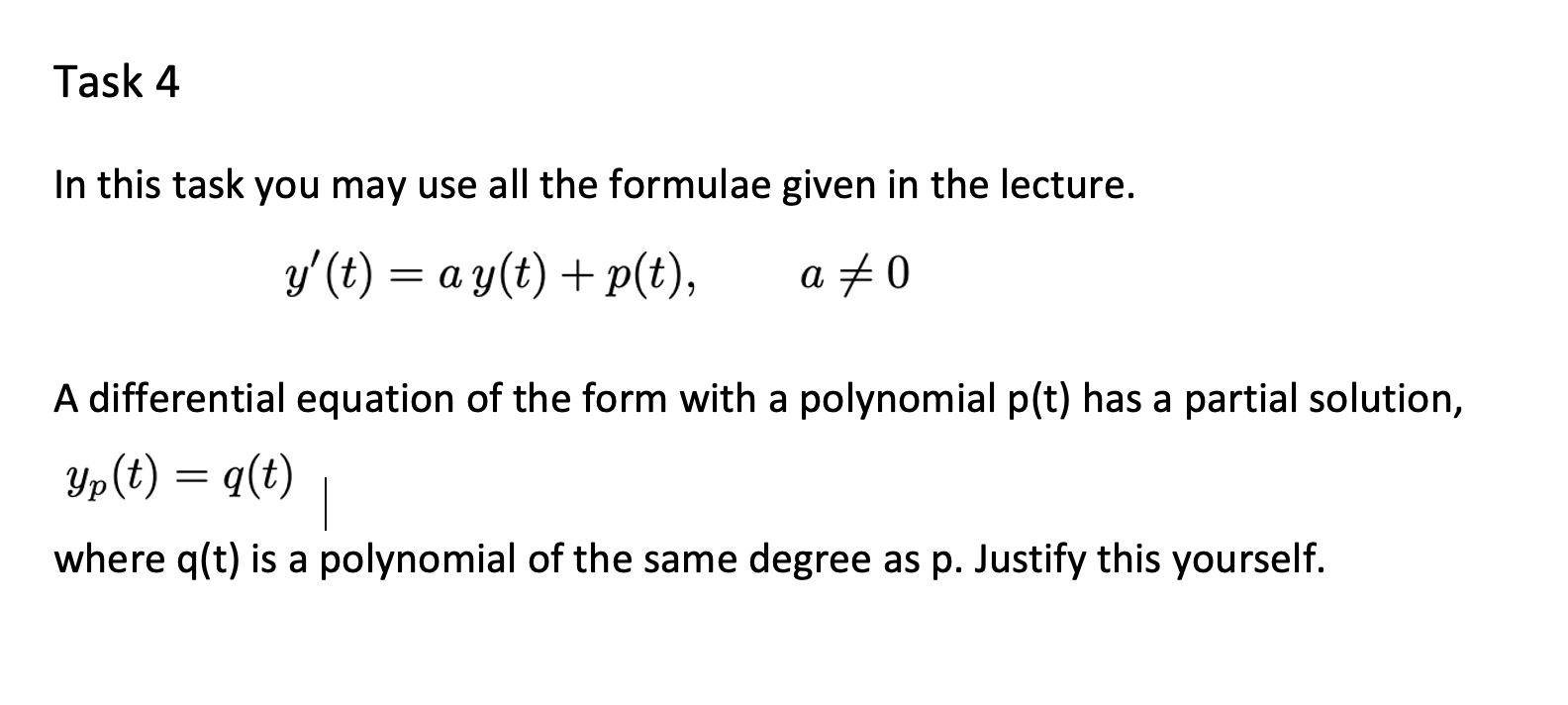 Solved Task 4 In This Task You May Use All The Formulae 