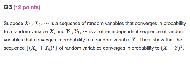 Solved Suppose X1,X2,⋯ is a sequence of random variables | Chegg.com
