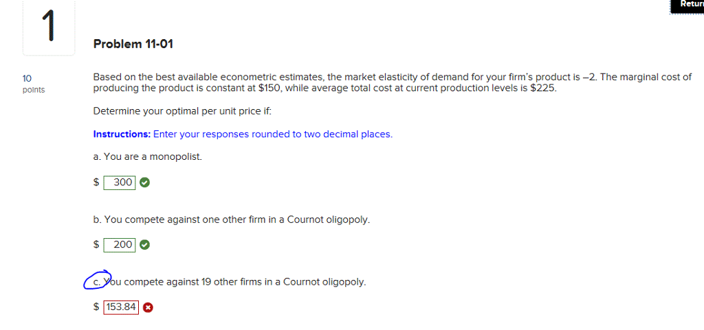 Solved Retur Problem 11-01 Based on the best available | Chegg.com