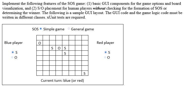 Solved Write A Simple Sos Game Using Gui And Programming 6191