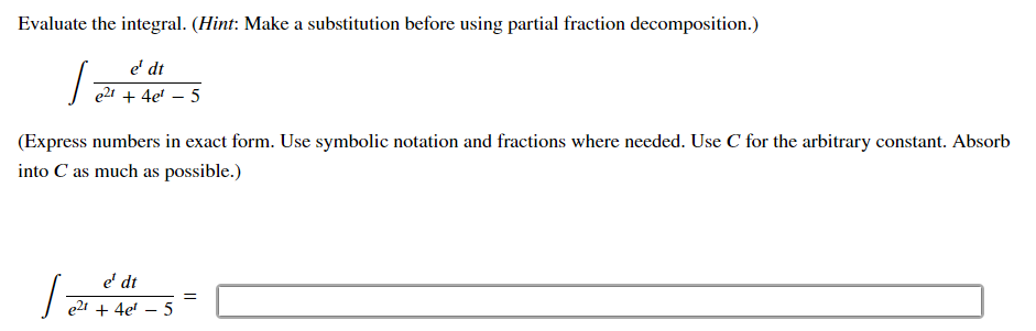 Solved Evaluate the integral. (Hint: Make a substitution | Chegg.com