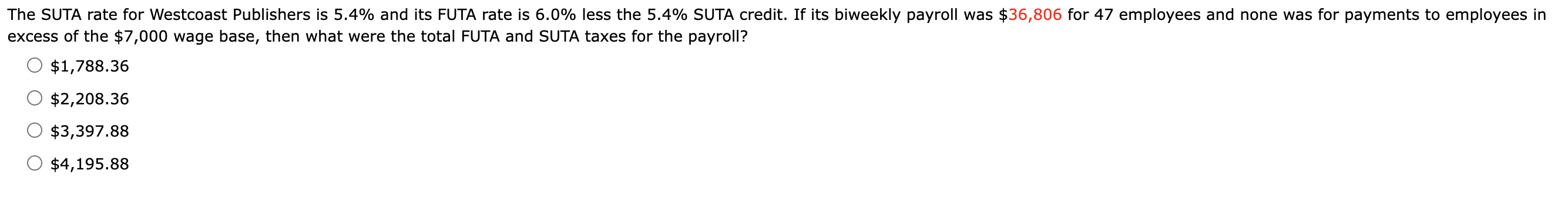 Solved excess of the $7,000 wage base, then what were the | Chegg.com