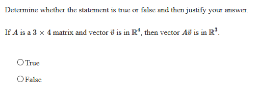 Solved Determine whether the statement is true or false and | Chegg.com