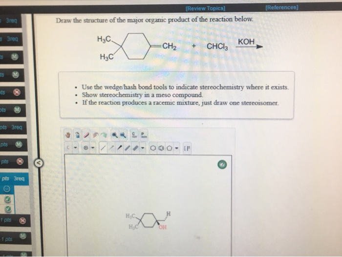 Solved pt Product(s) pt 1 pt Predict the product(s) of this | Chegg.com