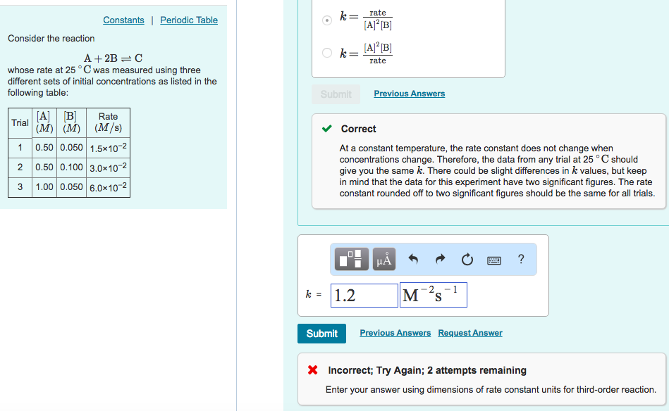 Solved Constants Periodic Table Al B] Consider the reaction | Chegg.com