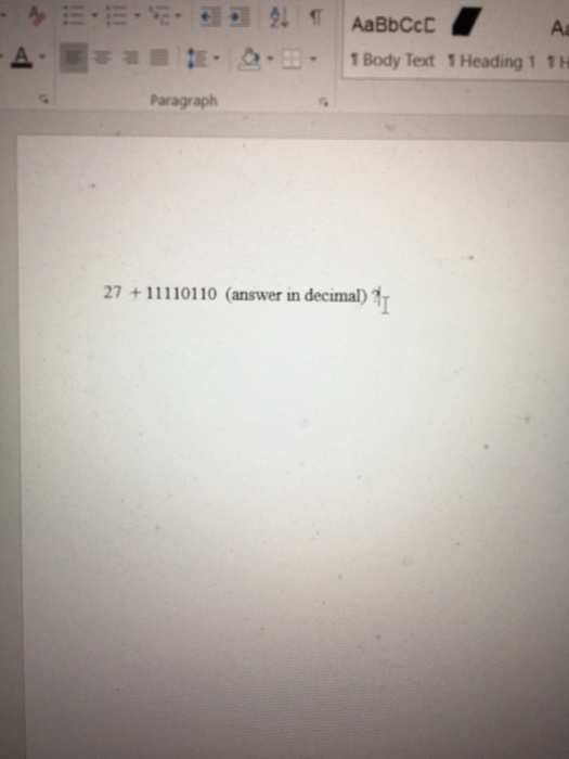 Solved 27 11110110 Answer In Decimal