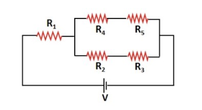 Solved five resistors, r1 = 5 ohms, r2 = 3 ohms, r3 = 14 | Chegg.com