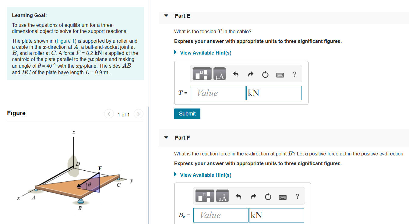 Solved Learning Goal: Part A To use the equations of | Chegg.com
