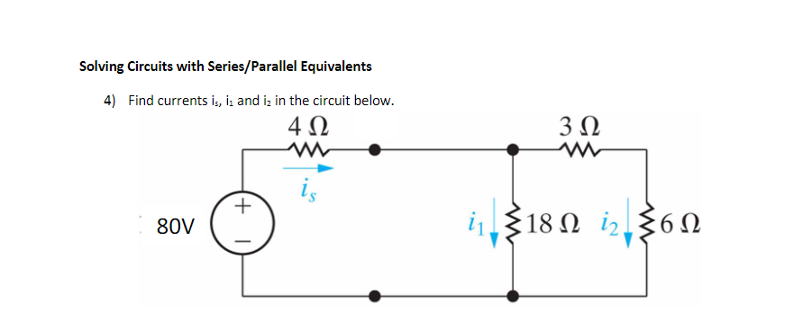 Solved Solving Circuits with Series/Parallel Equivalents 4) | Chegg.com
