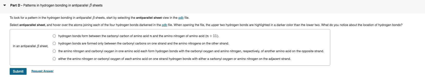 Solved To look for a pattern in the hydrogen bonding in | Chegg.com